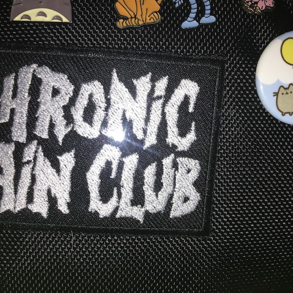 Chronic Pain Club Death Metal Iron on Embroidered Patch Spoon Theory ...