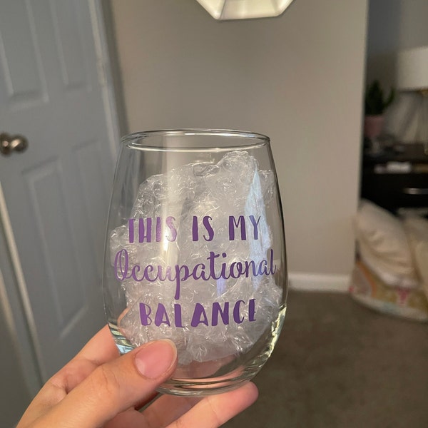 Occupational Therapy Beer Mug/ Glass, Drink-ing is My ADL, Occupational ...
