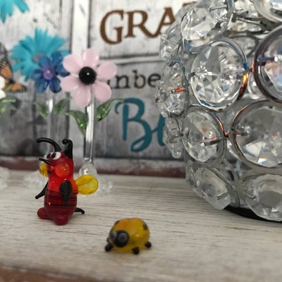 True Size Honey Bee Mini Glass Insects Murano Glass Honey - Etsy