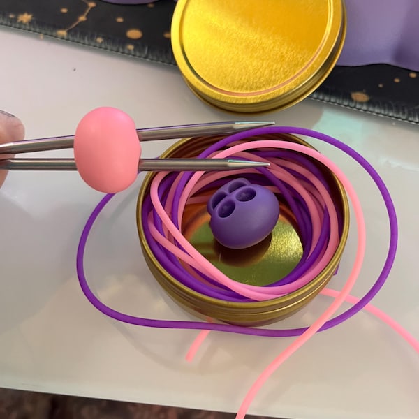 Stitch Stoppers With Gold Tin | up to US Size 8 Needles | Save Your ...