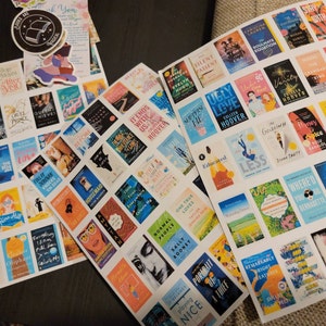 Waterproof 30 Custom Book Cover Stickers for Book Journals - Etsy