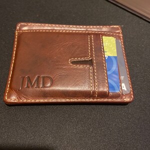 AG Wallets Personalized Mens Handmade Vintage Brown Genuine Leather ...