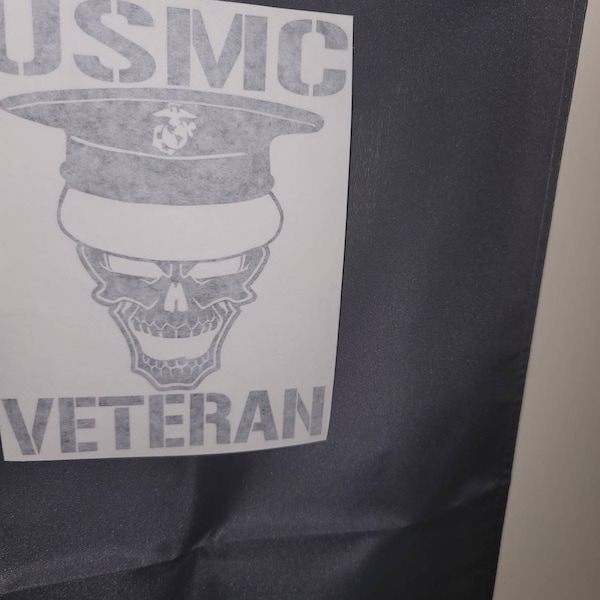 USMC Skull Marine Corps Veteran Vinyl Decal Sticker United States ...