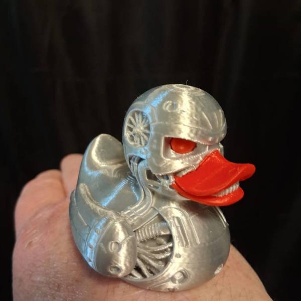 The Duckinator - 3D Printed Figurine - Car Dashboard Decor - Ducking ...