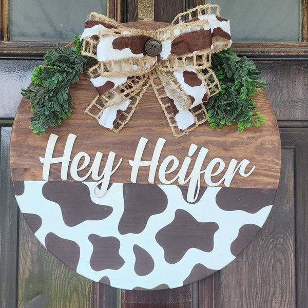 Cow Print Round Board SVG Digital Download - Etsy