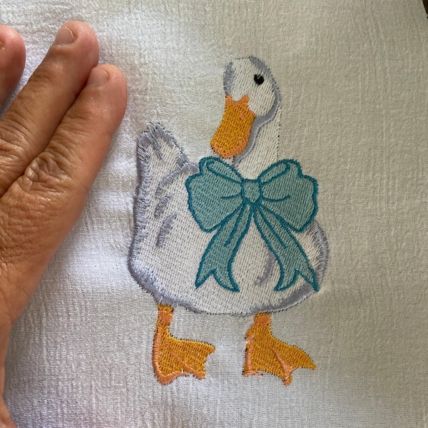 Coquette Goose Embroidery File, Goose Embroidery File, Goose Lover ...