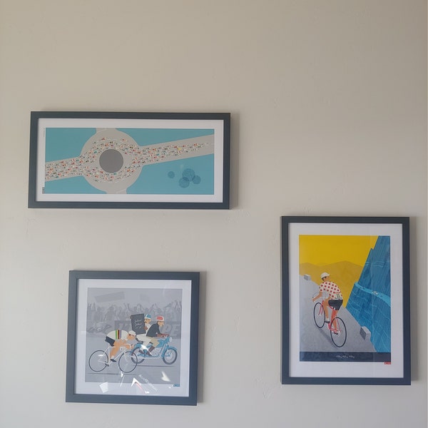 Monuments Cycling Prints, Set of 5 Cycling Posters, Milan-san Remo ...
