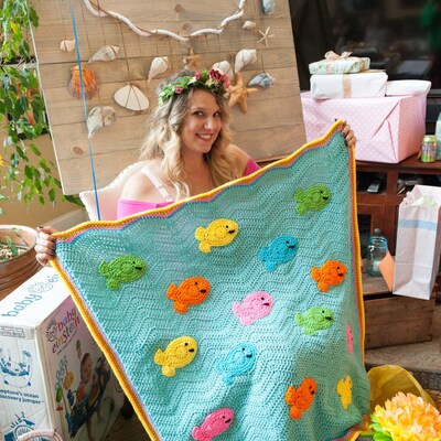 Toddler/kid Bobble Line Blanket - Etsy