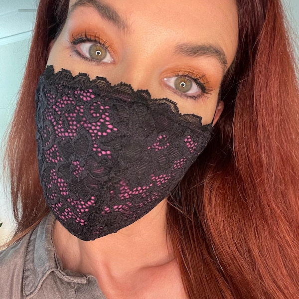 Lace Face Mask / Designer Face Mask / Cotton Face Mask / Wedding Face ...