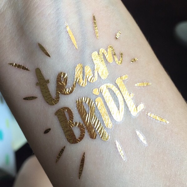 Team Bride Bachelorette Tattoos / Temporary Tattoo Tato Tatoo / Summer ...