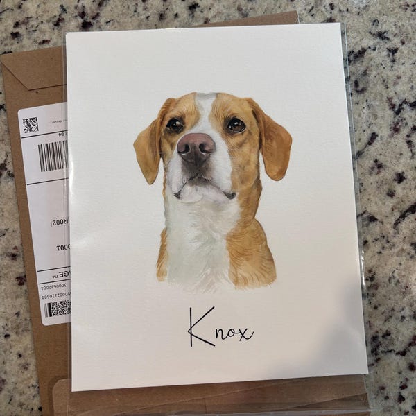 Pet Portrait Custom MULTI Pet Portrait Pet Painting Multi Dog Portrait ...