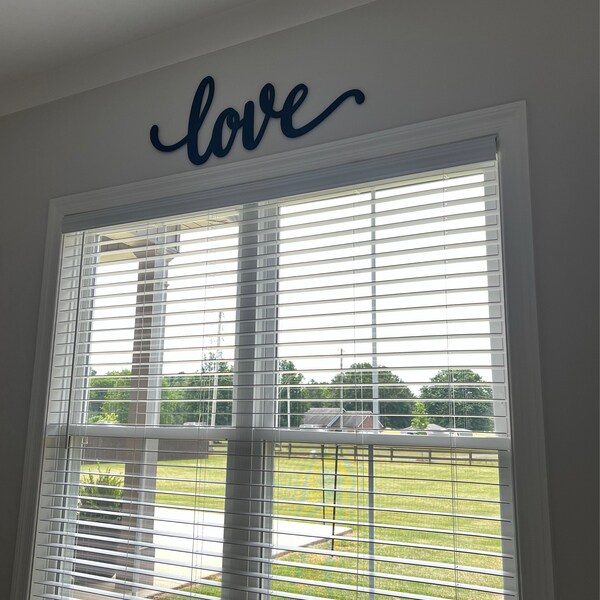 Script Love Wood Sign - Wood Sign Art, Wooden Love, Wood Love Sign ...
