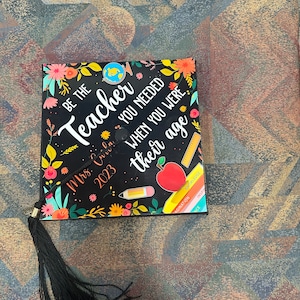 Personalized Future Teacher Grad Cap Topper, Funny Grad Cap Topper ...