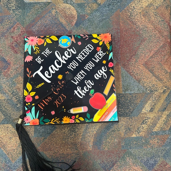Personalized Future Teacher Grad Cap Topper, Funny Grad Cap Topper ...