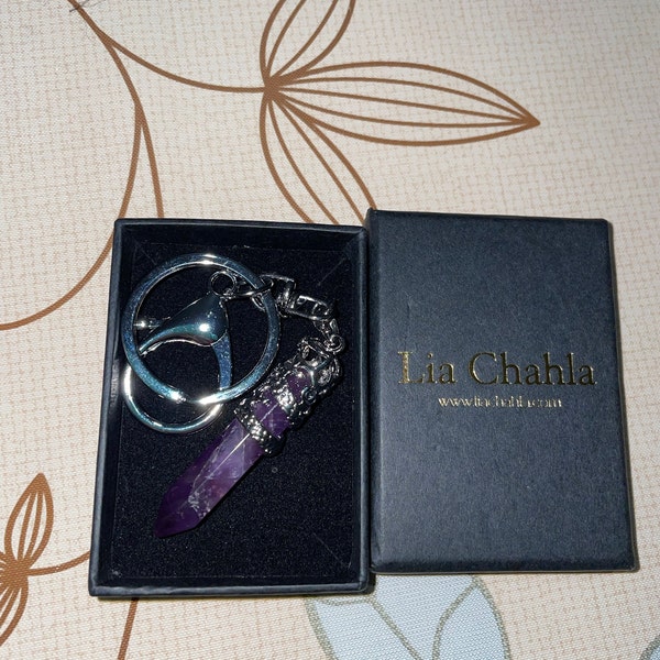 Crystal Keyring, Gemstone Keychain, Gift for Her and Him, Tree of Life ...