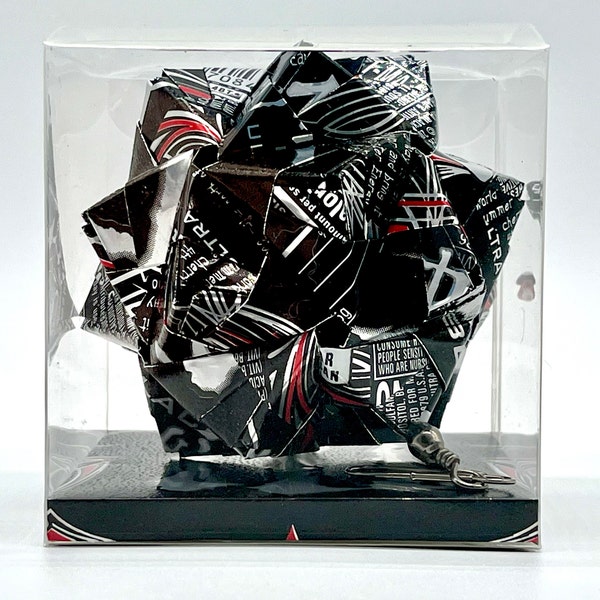 Recycled RED BULL Aluminum Origami // Upcycled Can Art // 60 Unit ...