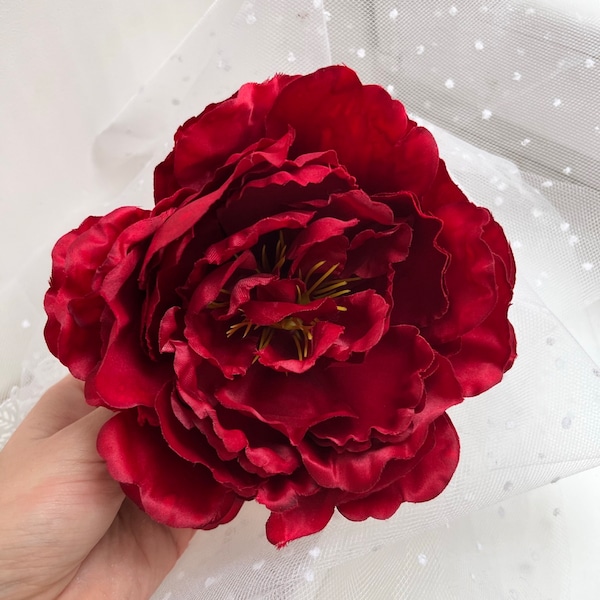 Extra Large White Flower Brooch Oversized Rose Brooches for Women ...