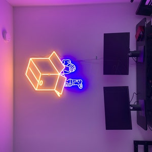 HUGE 40 Sopranos Mafia Inspired Neon LED Sign Group Outline Stugots ...