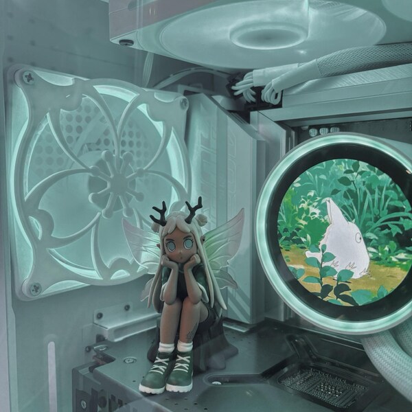 Whimsical Sakura Fan Grill for Computer Case – Cherry Blossom-inspired ...