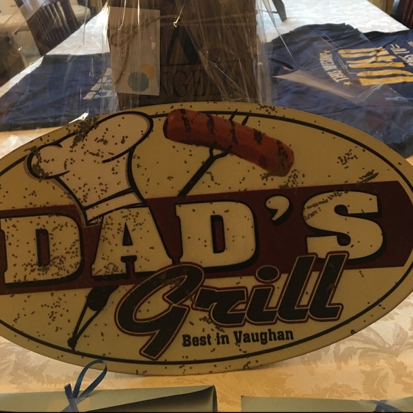 Dad's Grill Custom Tin Sign - Etsy