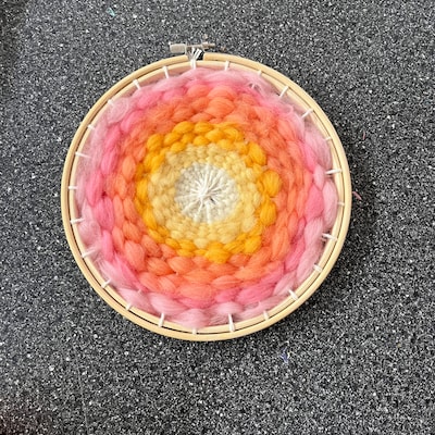 Set of 3: Warped 5 Metal Hoops for Weaving Weaving Kit Round Weaving ...