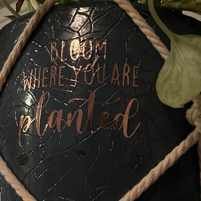 I'm Rooting for You PLANTER DECAL ONLY Inspirational or Get Well Quote ...