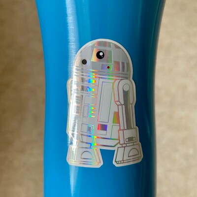 R2D2 Holographic Droid Sticker/ Star Wars Disney Laptop Stickers/mickey ...