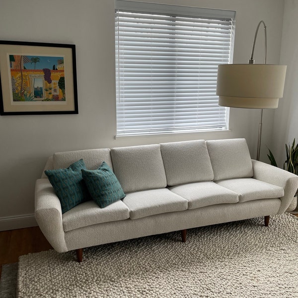 Ivory Cream Chunky Wool Felted High Quality Nordic Scandinavian Modern ...