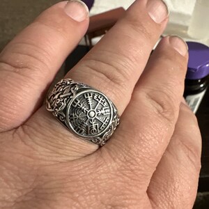 Bronze Old Viking Longship Ring, Viking Boat Ring, Bronze Norse Ship ...