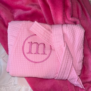 Women's Monogrammed Waffle Robe, 14 Colors to Choose From, Personalized ...
