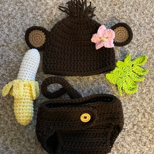 CROCHET PATTERN Baby Monkey Outfit, Pattern Sizes 0-12 Months, Baby ...