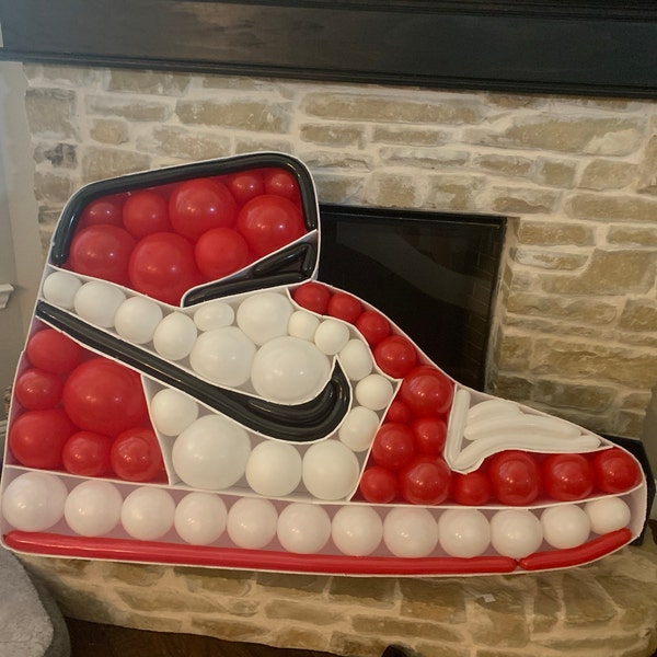 Sneaker From Balloons, Shoe Mosaic From Balloons, Decor Ideas, Mosaic ...