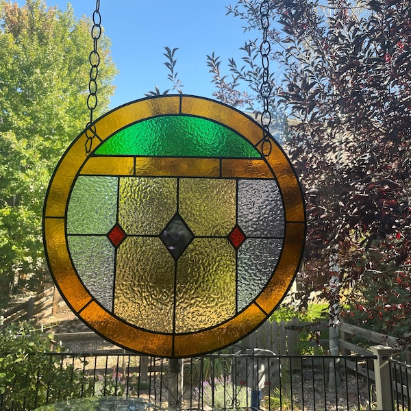 Bluey Inspired Stained Glass Suncatcher - Purple Window Panel Unique ...