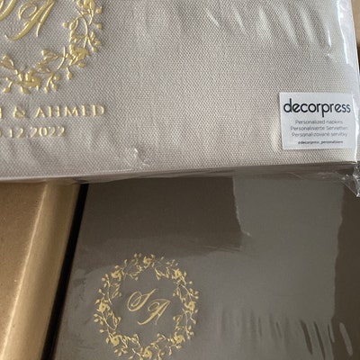 Personalized Napkins, Soft Linen Like Napkins Disposable, Personalized Napkins, Dinner,napkins ...