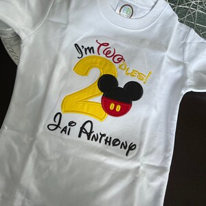 Mickey Mouse 2nd Birthday Shirt, 2nd Birthday Disney Shirt, Mickey ...