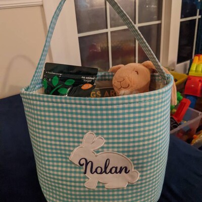 Easter Basket Personalized Easter Basket Monogram Easter - Etsy