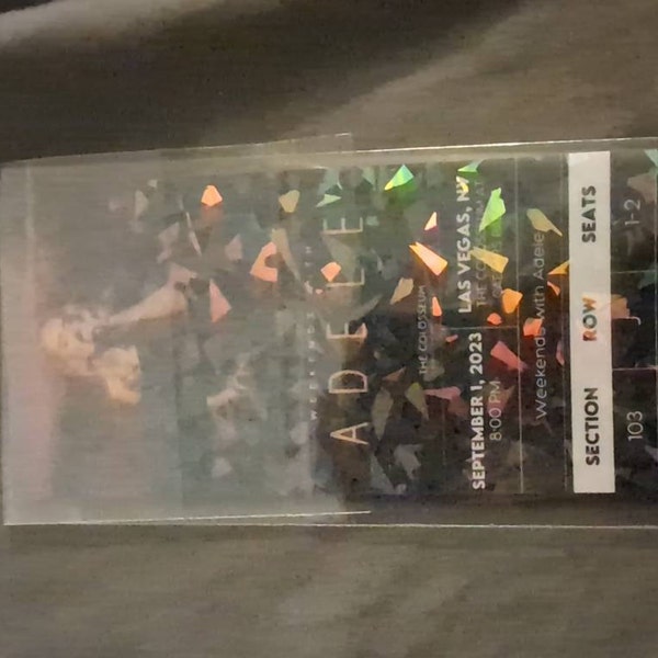 Physical Ticket Custom Personalized Laminated Concert Event Ticket ...