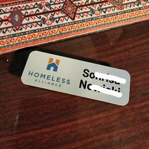 1 X 3 Metal Name Plate Metal Name Sign Picture Frame Plate Wedding Sign ...