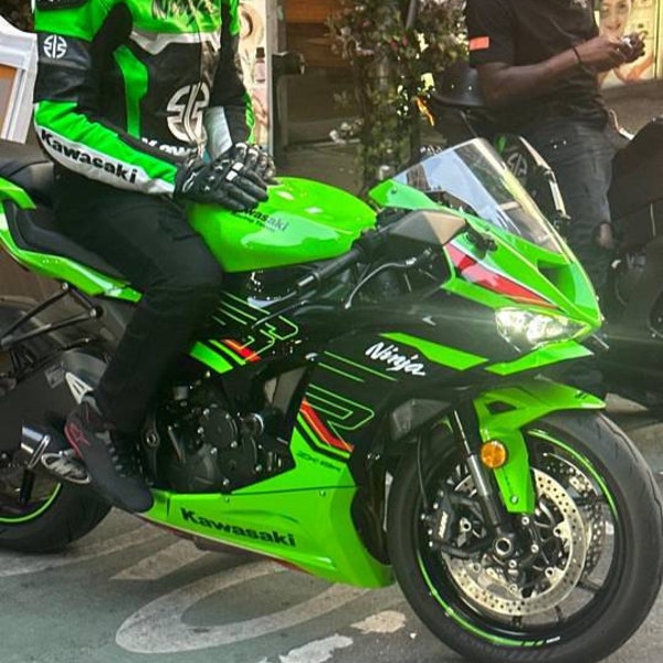 BMW Motorrad M1000XR Motorbike, Motorcycle, Black, Red, Blue Cowhide ...