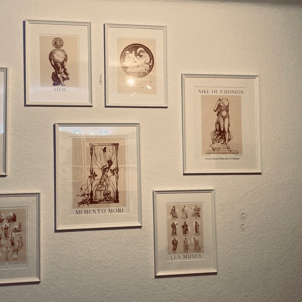 Les Muses Poster, the Nine Muses Print, Greek Muses Art, Ancient Greek ...