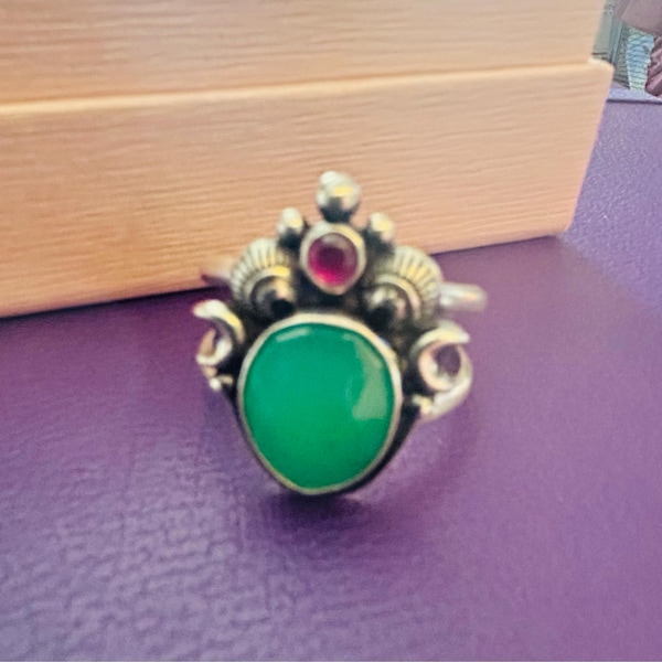 Rare Great Lakes Thomsonite Beach Themed Sterling Silver Ring Size 8 ...