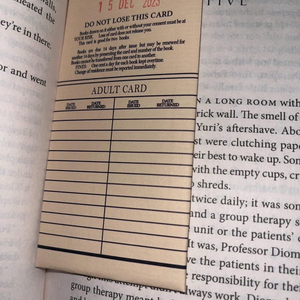 Personalised Old Fashioned Vintage Public Library Card Bookmark - Etsy