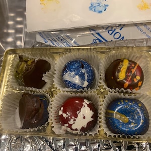 Artisan Chocolate Bon Bons. 6 Piece Box. Gluten Free. Simple ...