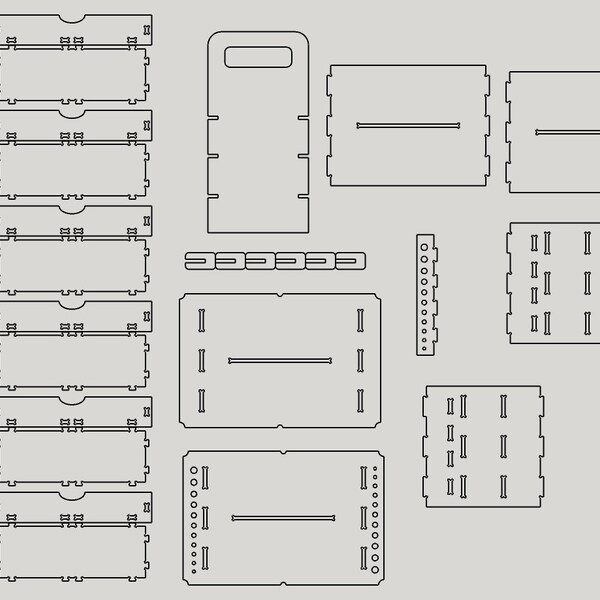 Lasercut Panel Screen Pattern Seperator Design Vector Art SVG DXF Files ...