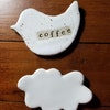 Made to Order- Cloud Spoon Rest - Coffee or Stove - Pottery- Jewelry ...