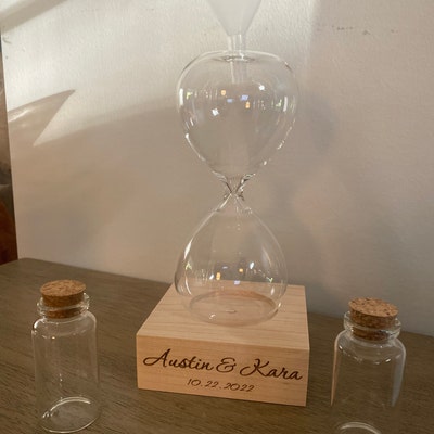 Sand Ceremony Hourglass Set Unity Ceremony - Etsy