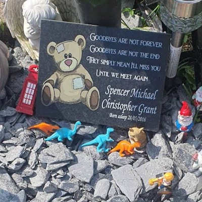 Photo Personalised Granite Memorial in Loving Memory Grave - Etsy