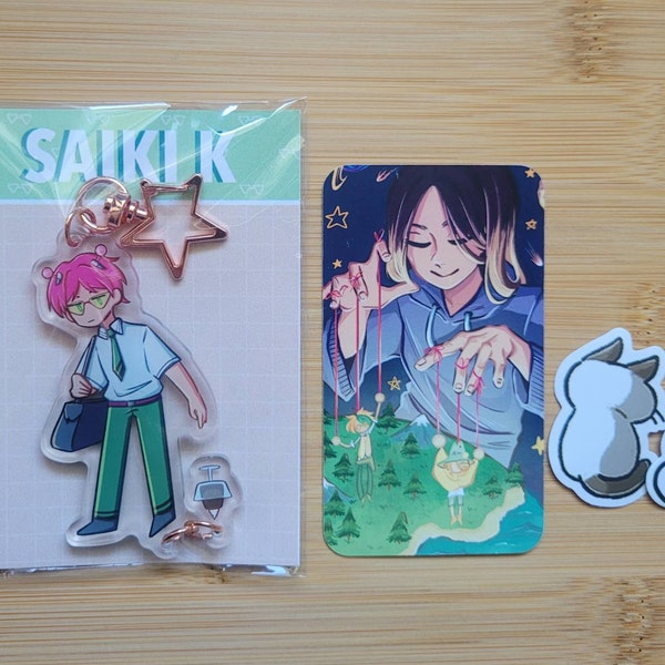 RESTOCKED Disastrous Life of Saiki K Anime 3” Double Sided Acrylic ...