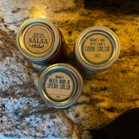 Cottage Chic Flower Canning Jar Labels Round Mason Jar Labels - Etsy