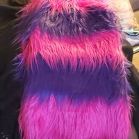 Pastel Purple White Striped Rave Furry Leg Warmers Lilac Raver Fluffies ...